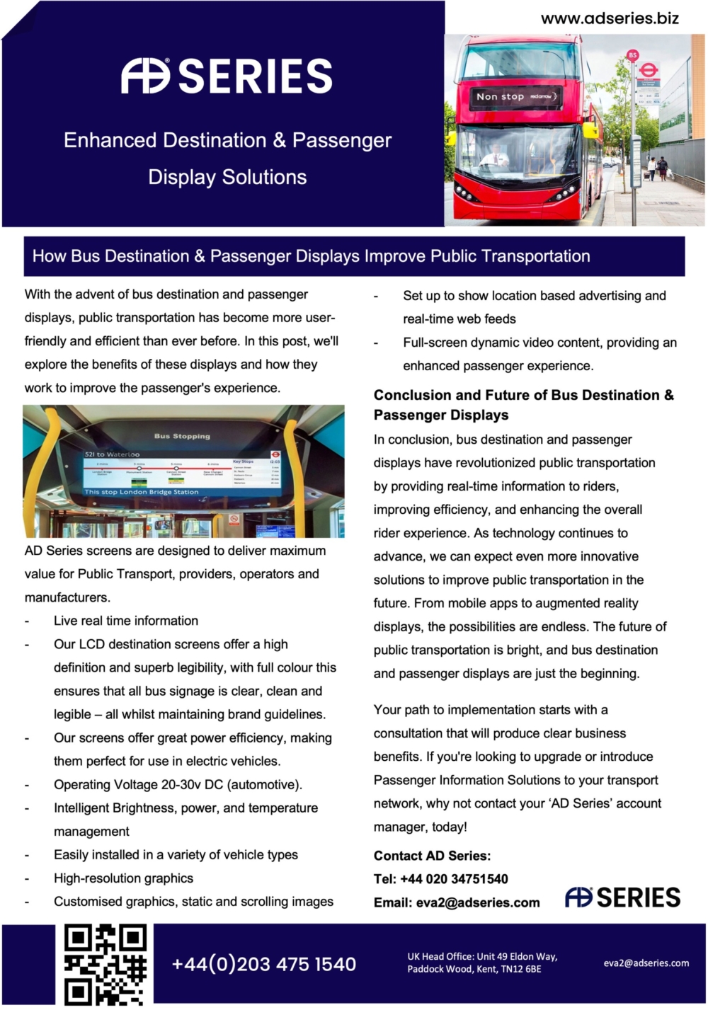 How Bus Destination & Passenger Displays Improve Public Transportation ...
